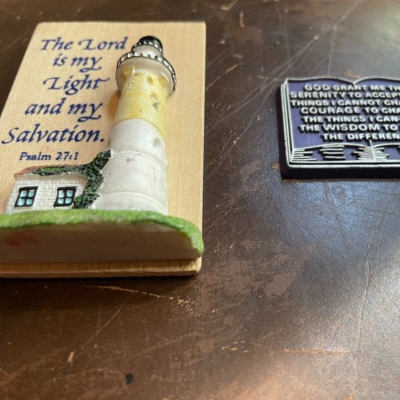 Accents | 2 Religious Prayer Magnets Psalm 271 Serenity Prayer | Poshmark